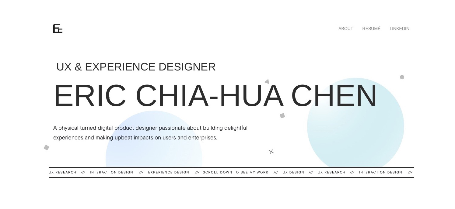 ERIC CHEN - UX DESIGNER